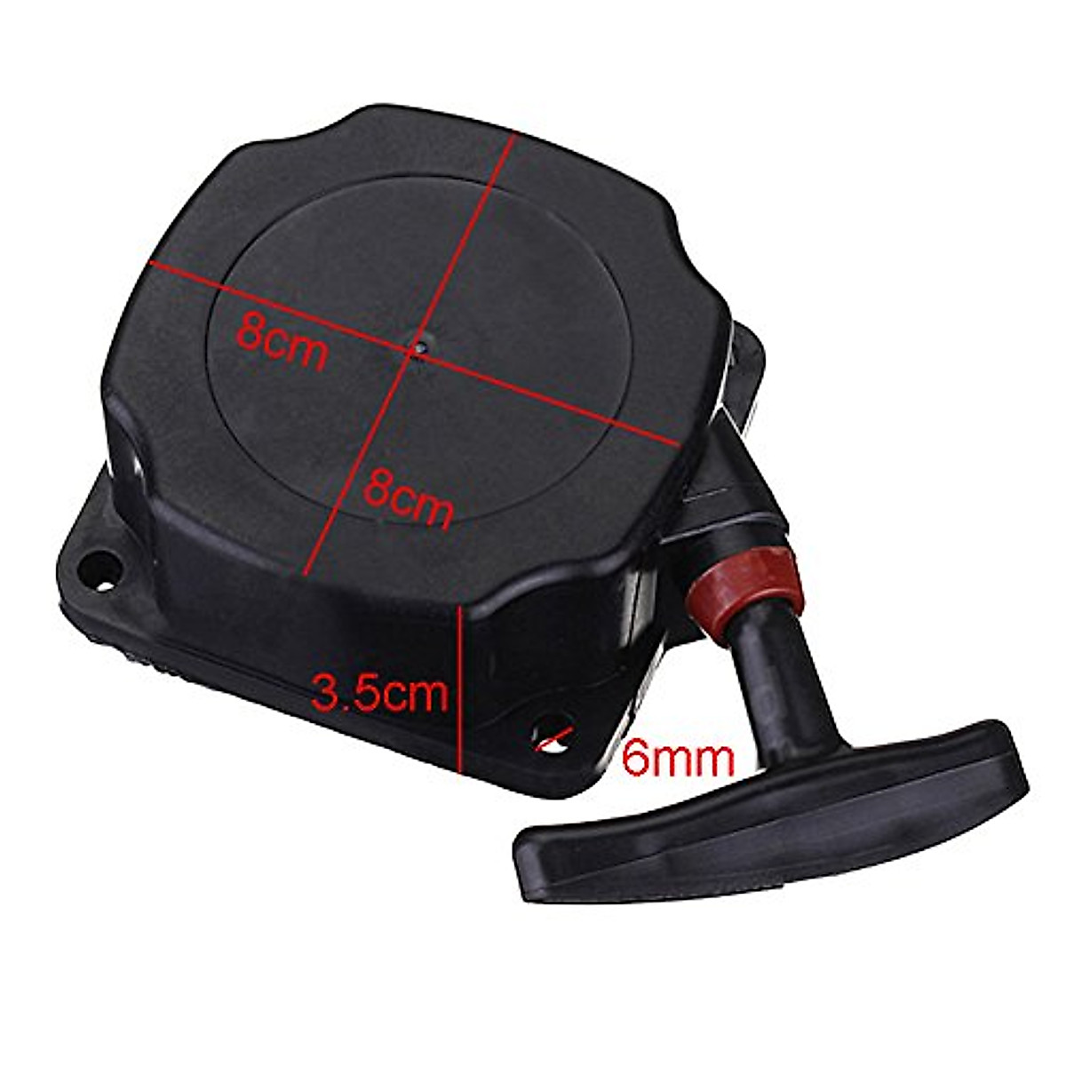 CfoPiryx Recoil Pull Starter, Universal Recoil Pull Start for Brush Cutter Lawn Trimmer Spare Parts Garden Tools(Black),Fit Various Strimmer Hedge Trimmer Brush Cutter