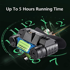 ZIYOUHU Digital Infrared Night Vision Goggles Adults,Night Vision Binoculars for Helmet-FHD Night Vision Goggles Military for Viewing 100% Darkness Night Vision Scope for Hunting & Surveillance