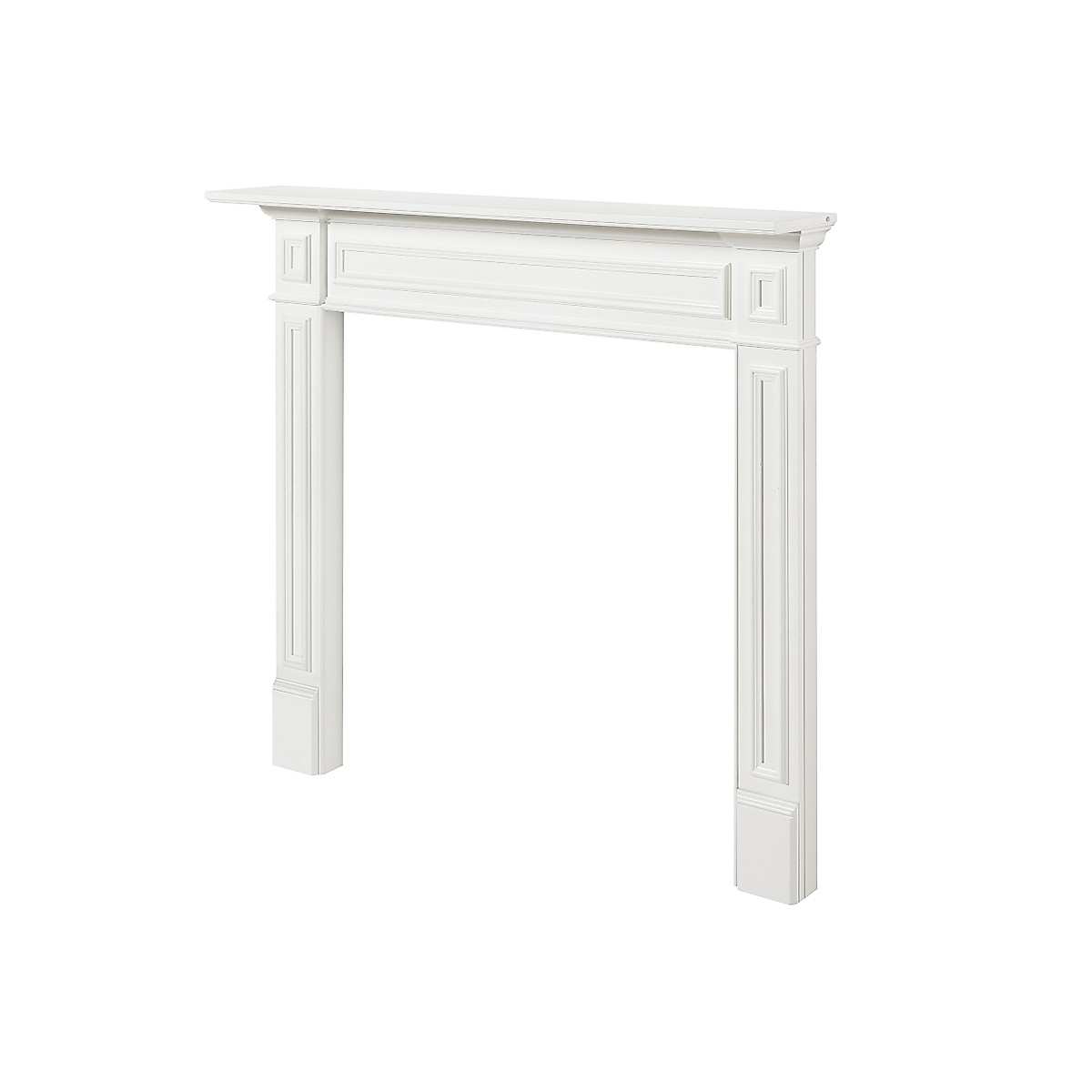 Pearl Mantels 525-48 Mike Fireplace Mantel Surround MDF, 48-Inch, White 48 Inch