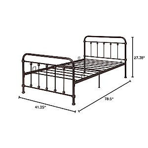 4D Concepts Amelia Twin Bed/Bronze