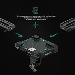 Tilta Lightweight Shoulder Rig | Compatible with DSLR, Mirrorless and Compact Cinema Cameras | TA-LSR-B