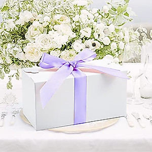 SOSFKIM Tumbler Gift Treat Boxes 24 Pack - 8x4x4in Paper Boxes for Gifts Boxes with Lids, Mug Boxes for Wedding, Bridesmaid Proposal, Party Shower, Christmas