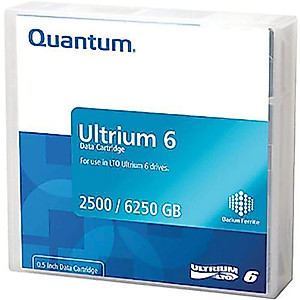 Quantum MR-L6MQN-BL Tape Lto Ultrium-6 2.5tb/6.25tb Metal Particle [mp] Labeled