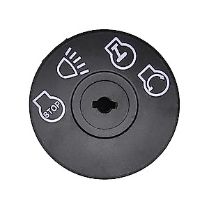 Hxadll 4 Position 7 Terminals Lawn Mower Riding Ignition Switch with Key Compatible with Husqvarna Craftsman AYP CubCadet Replace 925-1741 725-1741