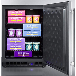 Summit SCFF53BSS Under Counter Upright Freezer, Stainless-Steel
