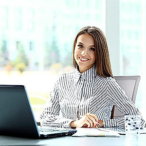 edx Home Computer Wheels Mesh Lumbar Support, Mid Back Ergonomic Office Desk Armrests Adjustable Work Chairs, Grey