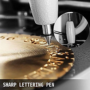 VEVOR Inside Ring Engraver Double Sided Dial Ring Engraver Stamper 1.5mm-2.0mm Character Letter Block Ring Engraver Machine for Rings Inner Engraving