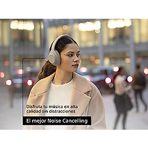 Sony WH-1000XM4 Wireless Industry Leading Noise Canceling Overhead Headphones with Mic for Phone-Call and Alexa Voice Control, Silver (Renewed)