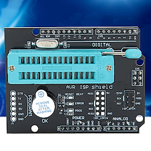 Programmer Expansion Board, AVR ISP Burning Burn Bootloader Module, with On-Board Buzzer and LED Indicator Light