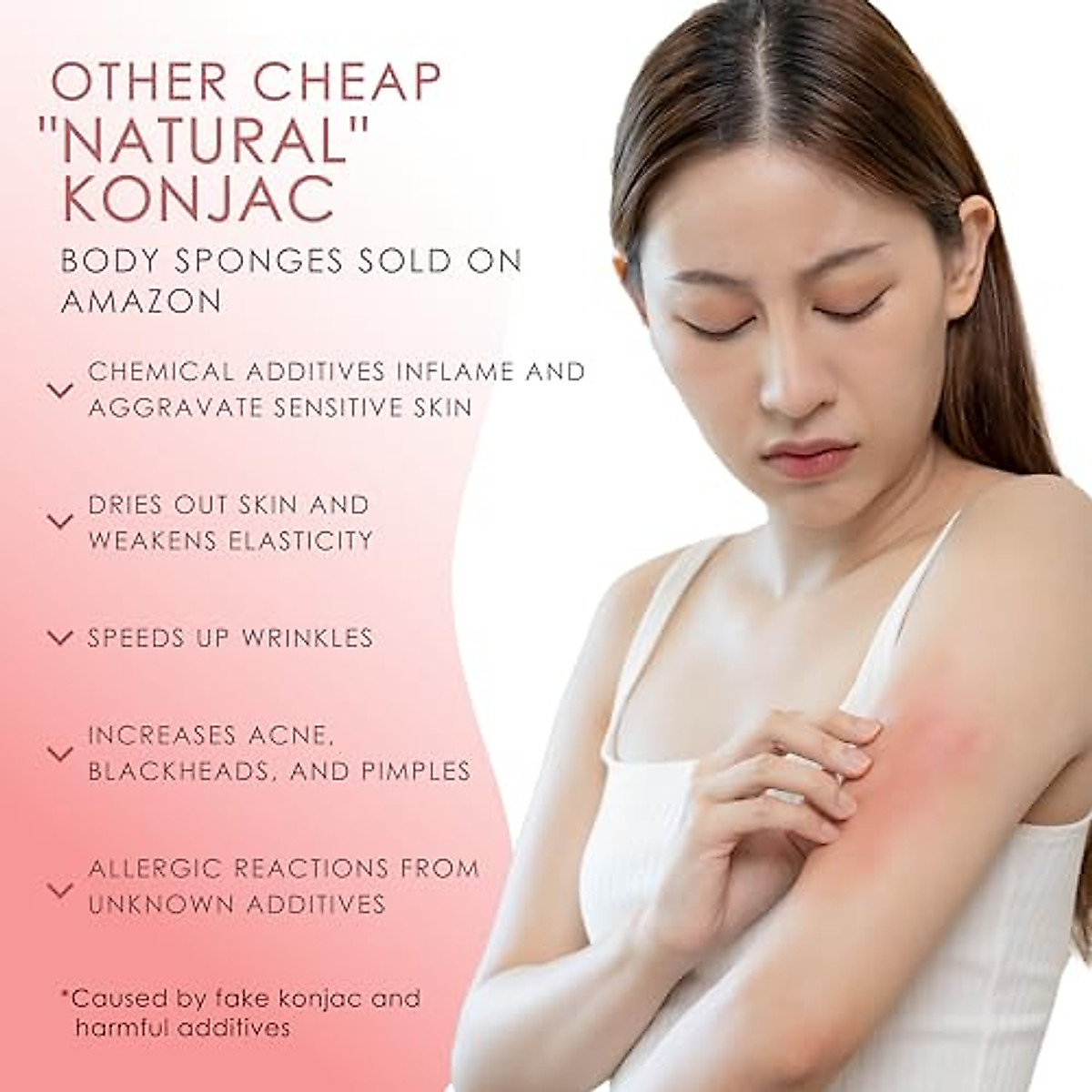 Konjac Body Sponge (2 Pack) | 100% Natural & Dye Free | Non-Toxic | Biodegradable | Eco-Friendly | Plastic Free Packaging