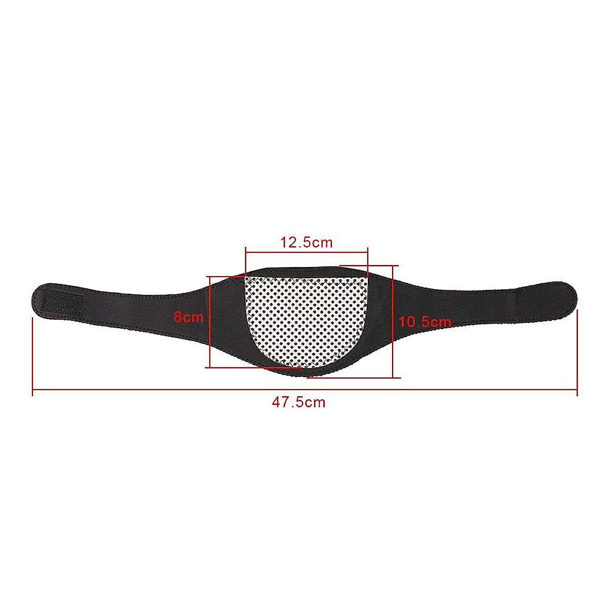 Neck Brace Support, Soft Cotton Neck Collar Heated Brace Wrap Strap for Daily Work Air, Car Travel