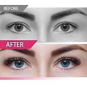 CarLary Lash Clusters, DIY Eyelash Extension, 40 Mini Glue Bonded Clusters Individual Lashes, Wispy Fluffy Reusable Artificial Natural Look, C Curl Lashes Pack (Volume-14mm)