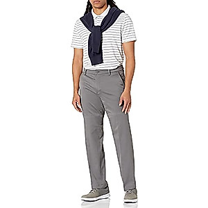 Amazon Essentials Men's Classic-Fit Stretch Golf Pant (Available in Big & Tall), Grey, 36W x 34L