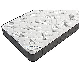 Ottomanson 8" Twin Mattress in a Box Made in USA, Firm Mattress, Hybrid Mattress Cool Improved Airflow with Edge to Edge Pocket Coil, Bed in A Box, Ottopedic