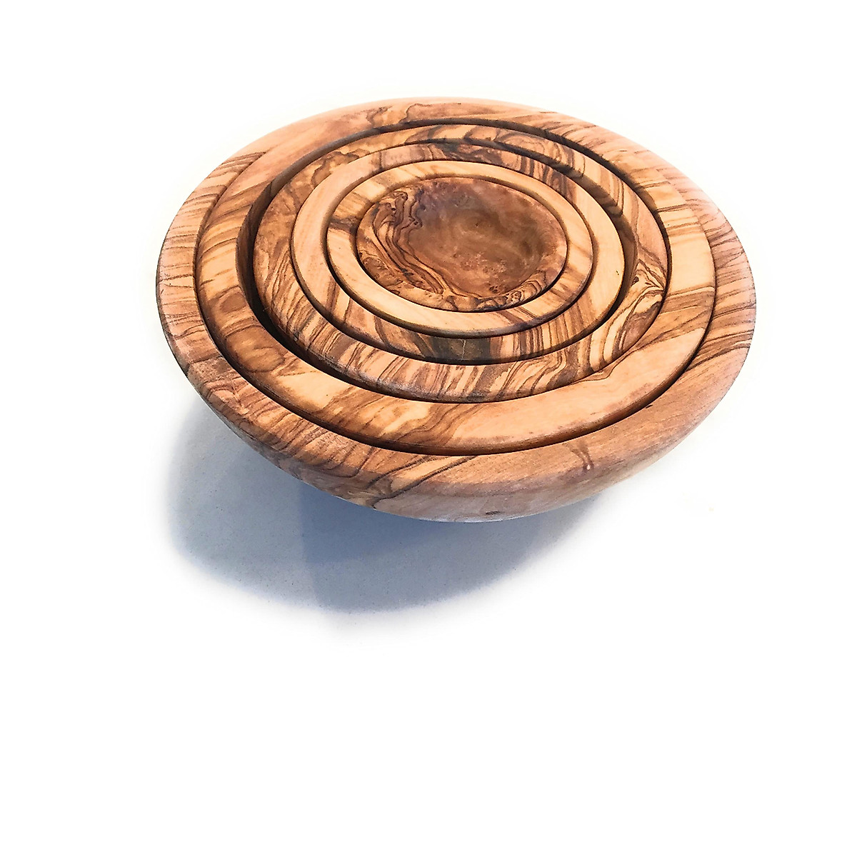 ORCHARD HARDWOODS Nesting Set of 6 Artisan Olive Wood Serving Bowls. Unique Handmade Decorative Serve-ware for Fruit, Salad, Snacks, Condiments, Any Food. Small Mini Bowl 2" to Large 5.5-6.5"