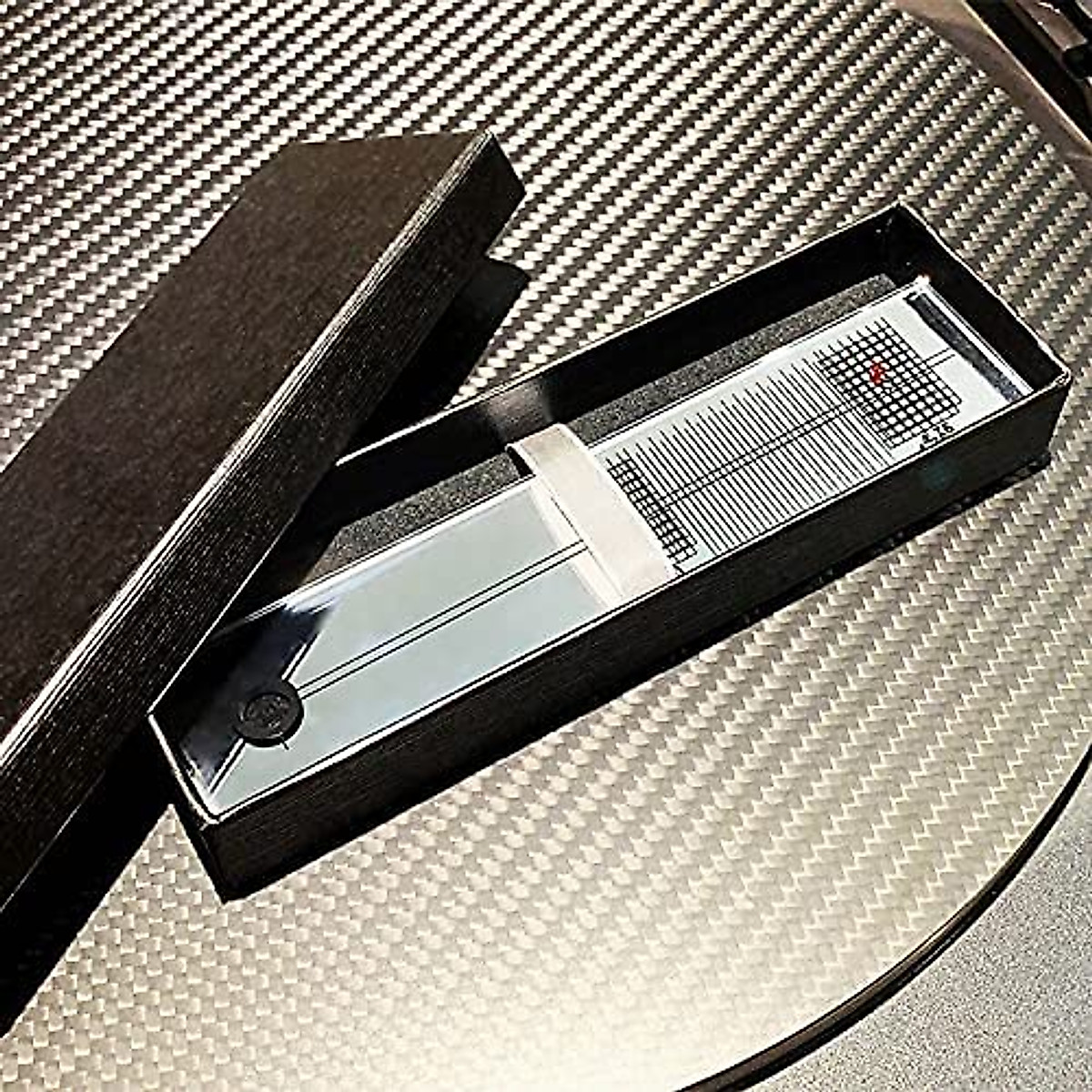 sdroceRyaM Turntable Phonograph LP Phono Cartridge Stylus Alignment Protractor Adjustment Tool - Mirrored Surface for Precision