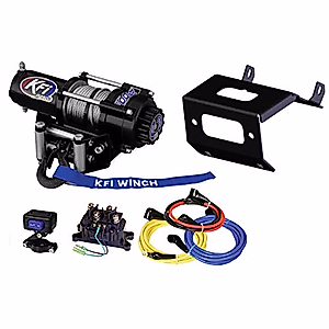 KFI A2500-R2 2500lb Winch & 102175 Winch Mount kit Compatible/Replacement for 2014-2021 Rancher TRX420 FM