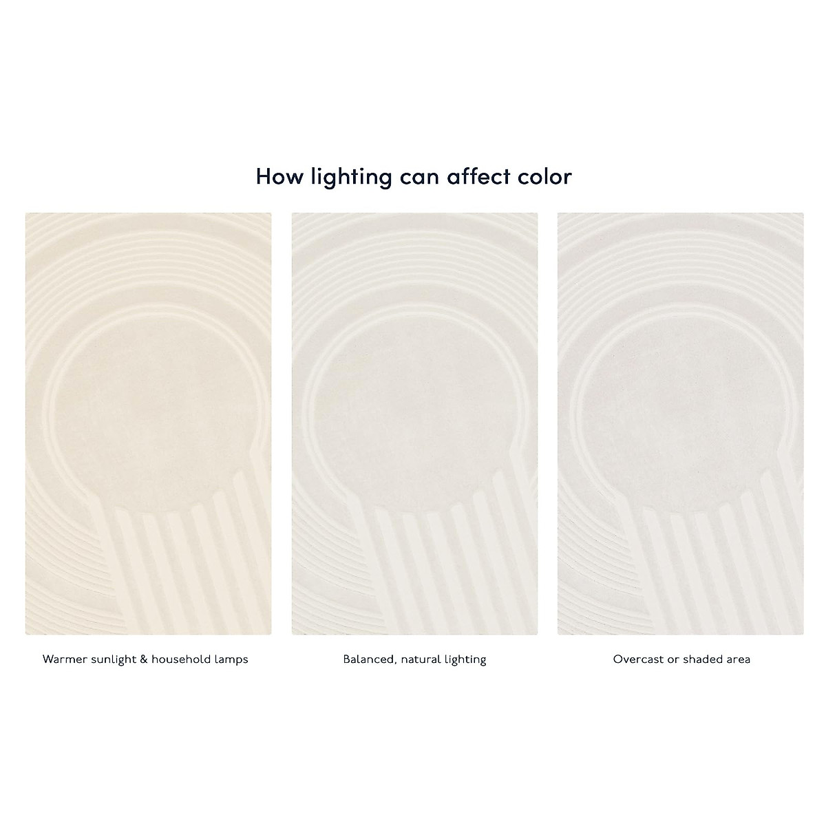 Revival Rugs Maru 8'x8' Washable Area Rug for Living Room Bedroom - 100% Recycled Oeko-TEX Certified, Medium Pile, Beige