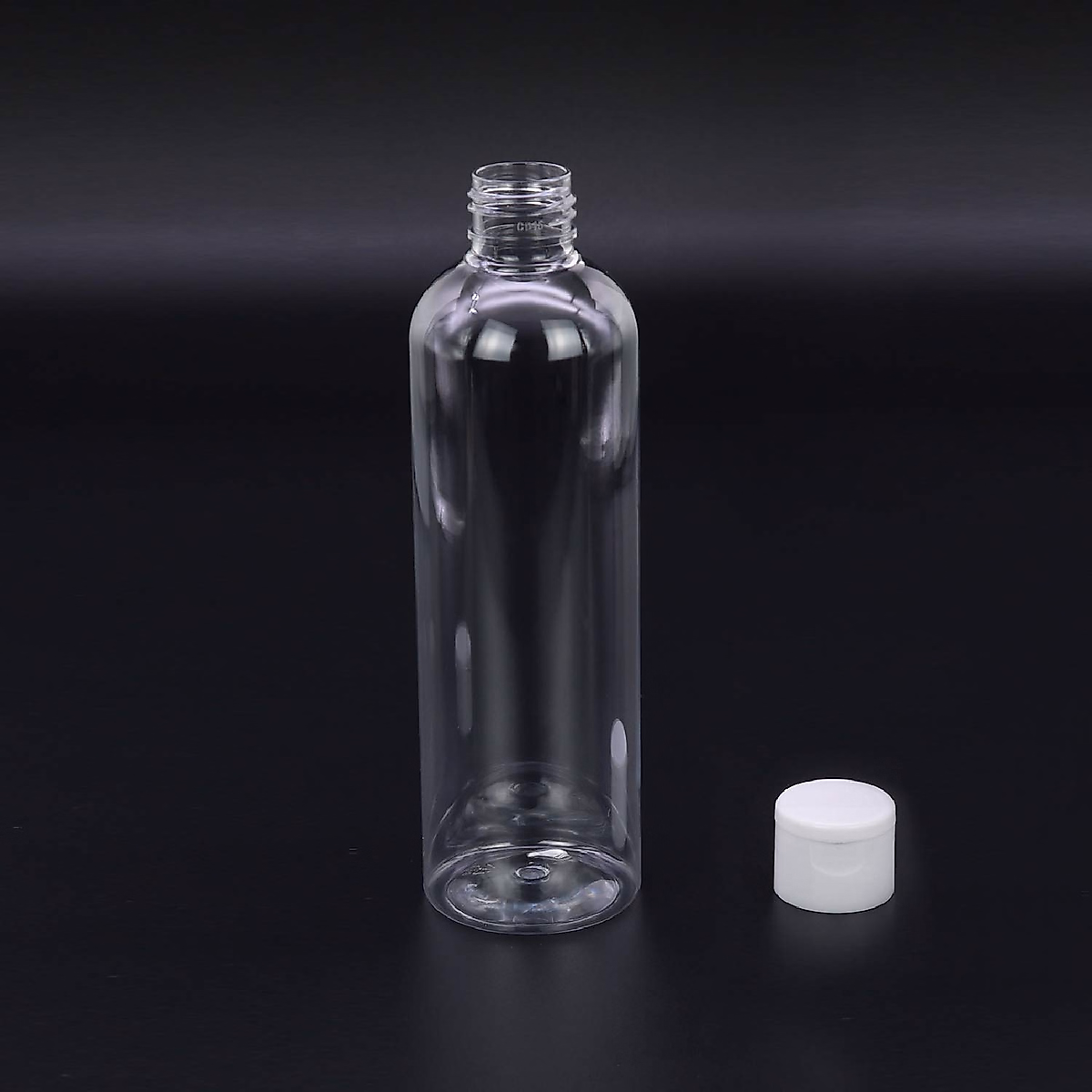 TRENDBOX 8oz/250ml Clear Bottles with Flip Cap Lid BPA-Free Travel Containers For Shampoos,Lotions and Massage Oils - 5 Pack