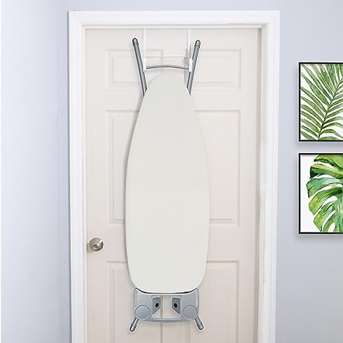 Ironing Board Full Size Made in The USA by Seymour Home Products (Khaki) Extra Wide 18” Iron Board Set Includes Iron Rest, Cover & Pad | All-Steel Frame with 4 Heavy Duty Legs for Extra Support