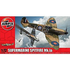 Airfix A01071B Supermarine Spitfire Mkia 1:72 Model Building Kit (36 Piece), Multicolor