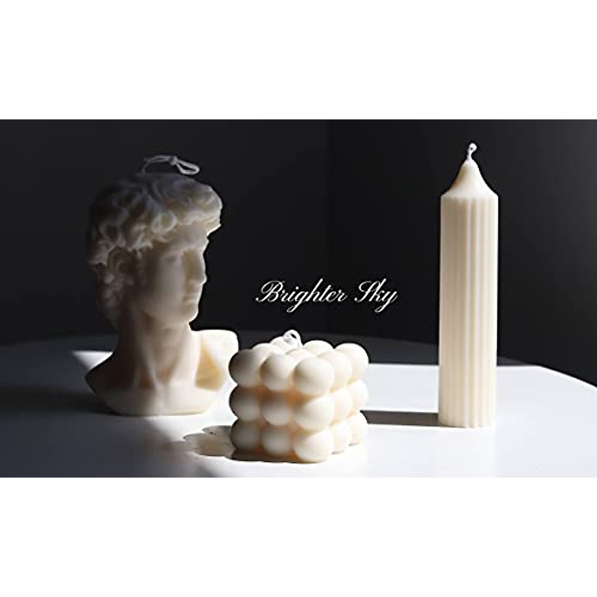 David Sculpture Candle by Brighter Sky|Natural Wax|Candle Decor|Gift for Her|Cute Candle|Candle Ideas|Wax Melts|Pillar Candle|Candle Holder|Candle Gift|Sculpture|Decorative Candle|Home Decor