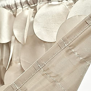 Lush Decor Gigi Window Curtain Valance, 14" Long x 70" Wide, Wheat