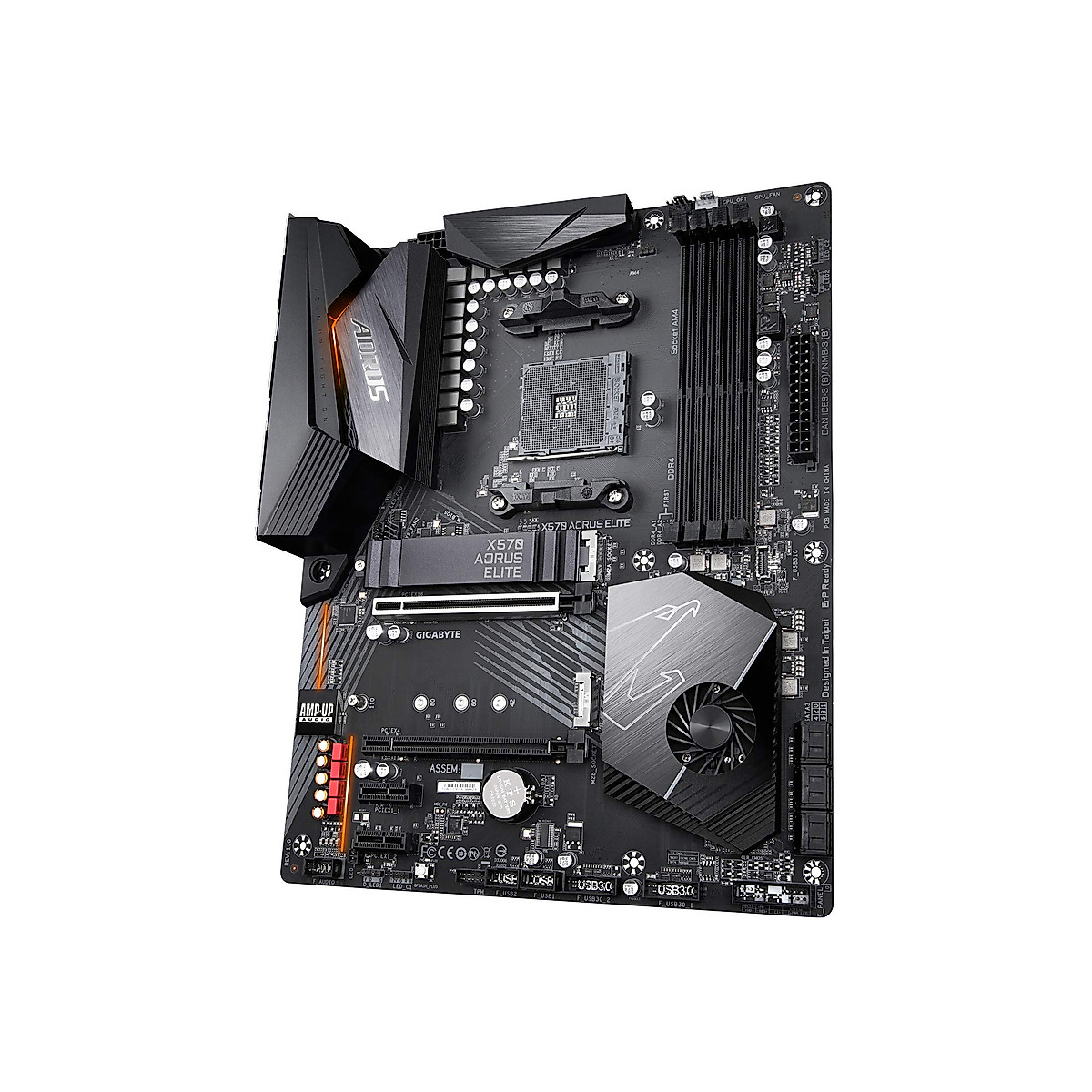 Gigabyte X570 AORUS Elite (AMD Ryzen 3000/X570/ATX/PCIe4.0/DDR4/USB3.1/Realtek ALC1200/Front USB Type-C/RGB Fusion 2.0/M.2 Thermal Guard/Gaming Motherboard)
