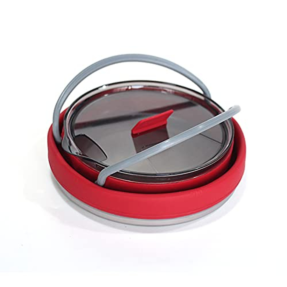 LONGSHENGDA Practical Silicone Kettle Portable Mini Boiling Water Pot with Handle Water Kettle for Travel Self-Driving Accessories