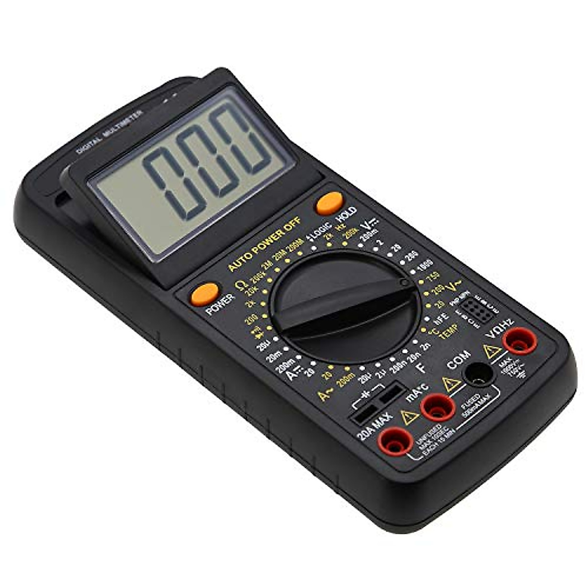 AMTAST Digital Multimeter AC/DC Amp Ohm Voltage Resistance Continuity Capacitance Diode HFE Temp Tester AMT32
