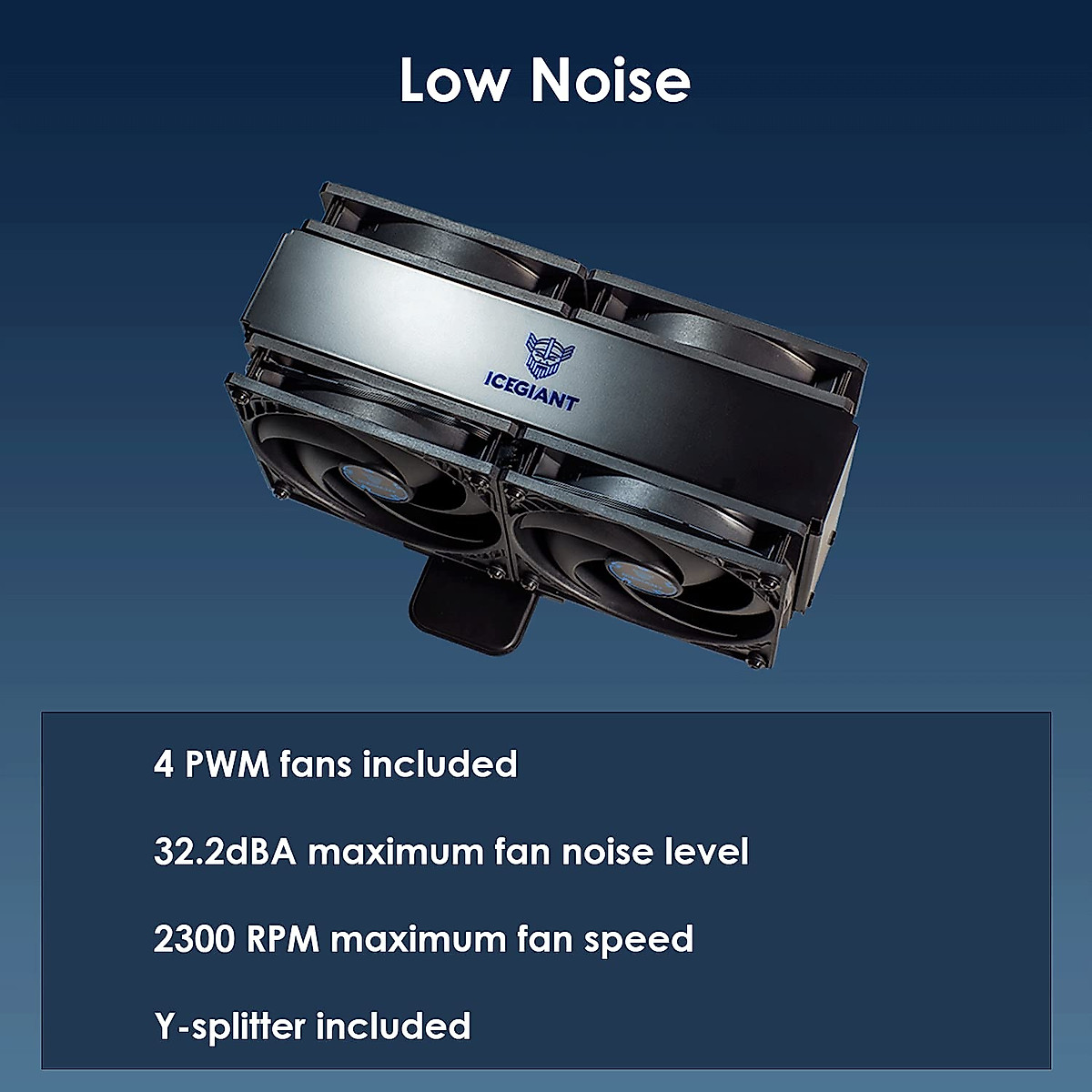 IceGiant ProSiphon Elite CPU Cooler for Intel AMD Desktop Processors, Compatible with AMD Ryzen 7000, AM4, AM5, sTRX4, TR4 CPUs, Intel LGA 115x, 1366, 1200, 2011/2066