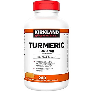 Just Grown Turmeric 1000 mg., 240 Capsules (1 pack)