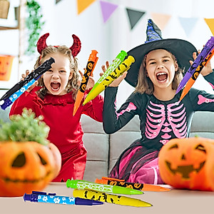 Letapapa Halloween Party Favor for Kids, 24 Pcs Halloween Jumbo Pens in 6 Designs, Halloween Toys, Goodie Bag Stuffers Fillers, Trick or Treat, School Classroom Rewards
