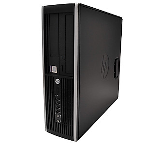 HP EliteDesk 8300 Business Desktop Computer, Intel Quad Core i7, 16GB DDR3 RAM, 2TB HDD, DVD-ROM, Windows 10 Pro, RGB Speakers, Dual 24-inch Monitors (Renewed)