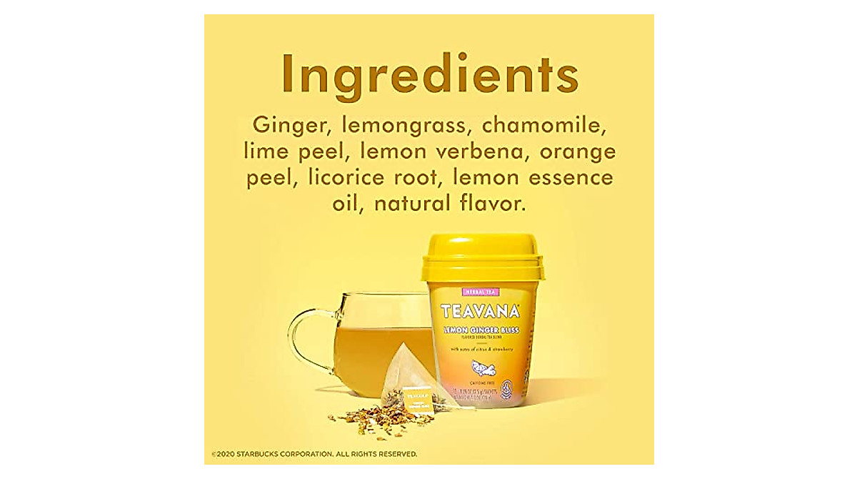 Teavana Tea Gift Set with 3 Flavored Teas & Recipe eBook
