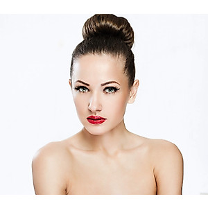 Styla Hair Brunette 4 Count Hair Bun Maker Accessories, Large Foam Sponge Shaper for Easy Bun Twister, Ballet Buns, French Twist, Updo's, Waves & more - Strong, Flexible, Reusable