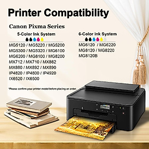 Miss Deer Compatible PGI-225 CLI-226 Ink Cartridges Replacement for Canon PGI225 CLI226 for PIXMA iP4920 iX6520 MG5120 MG6120 MG8120 MX892 MG8120B MG5220 Printer 20 Combo Pack (3 Sets + 2 PGI-Black)