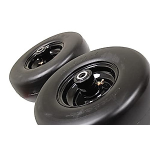 2 Pack 13x5.00-6 Black No Flat Front Solid Tire Puncture Proof Assemblies