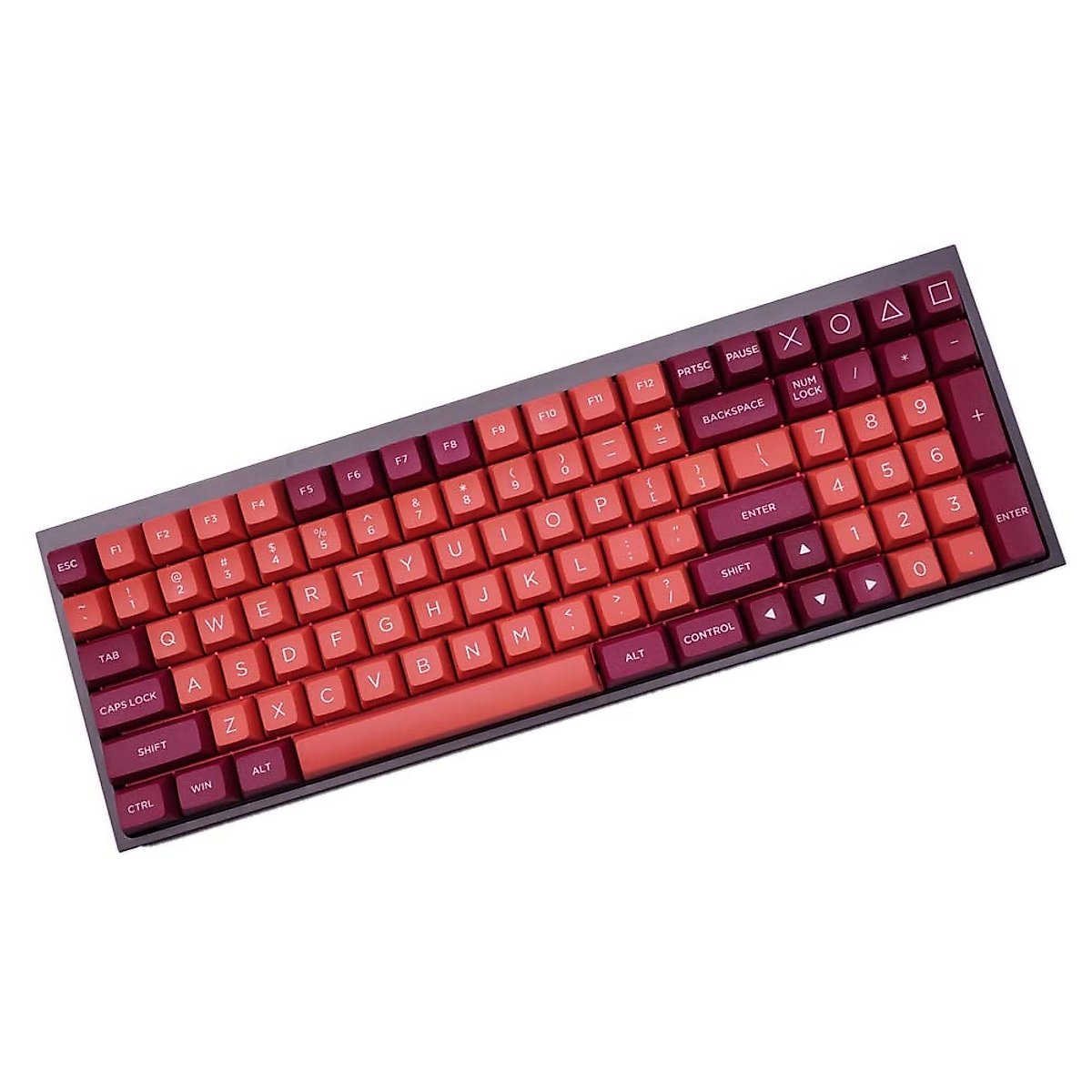 ONECAP Orange 166 Keys OSA PBT Double Shot Keycap for Cherry MX Switch keycaps for Wired USB Mechanical Gaming Keyboard