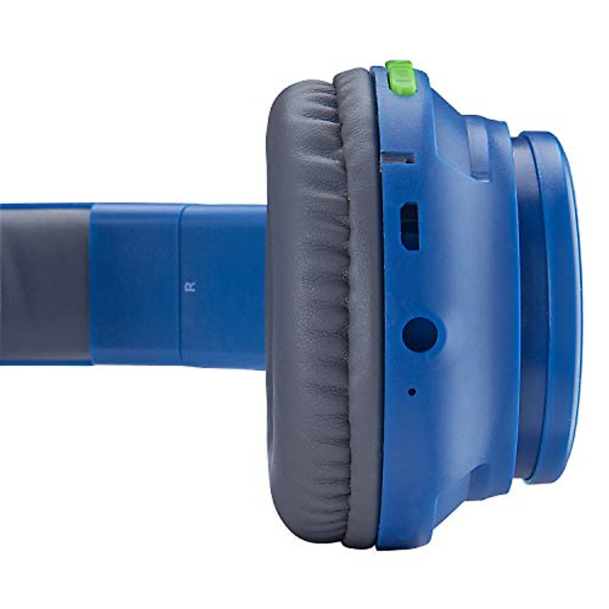 eKids Wireless Bluetooth Kids Headphones with Microphone, Portable Volume Reduced to Protect Hearing Rechargeable Battery, Adjustable Kids Headband for School Home or Travel Blue﻿