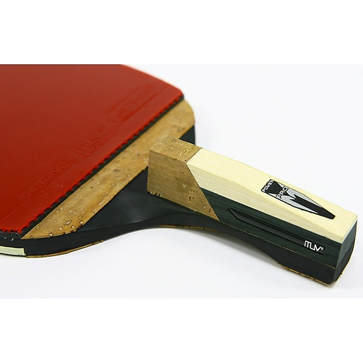 JISAM TRADE Champion XIOM M8.0P Ping Pong Racket Table Tennis Penholder Type for Professional + Key Ring