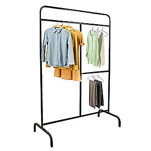 MXIAOXIA Clothes Hanger Coat Rack Floor Hanger Storage Wardrobe Clothing Drying Racks Indoor Balcony Clothes Rack Hanger
