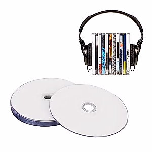 JERYS Blank DVD R, Sturdy PC Recordable 16X High Speed 4.7GB Capacity Widely Compatible Long Storage Life DVD R Blank Disc for Business (10PCS)