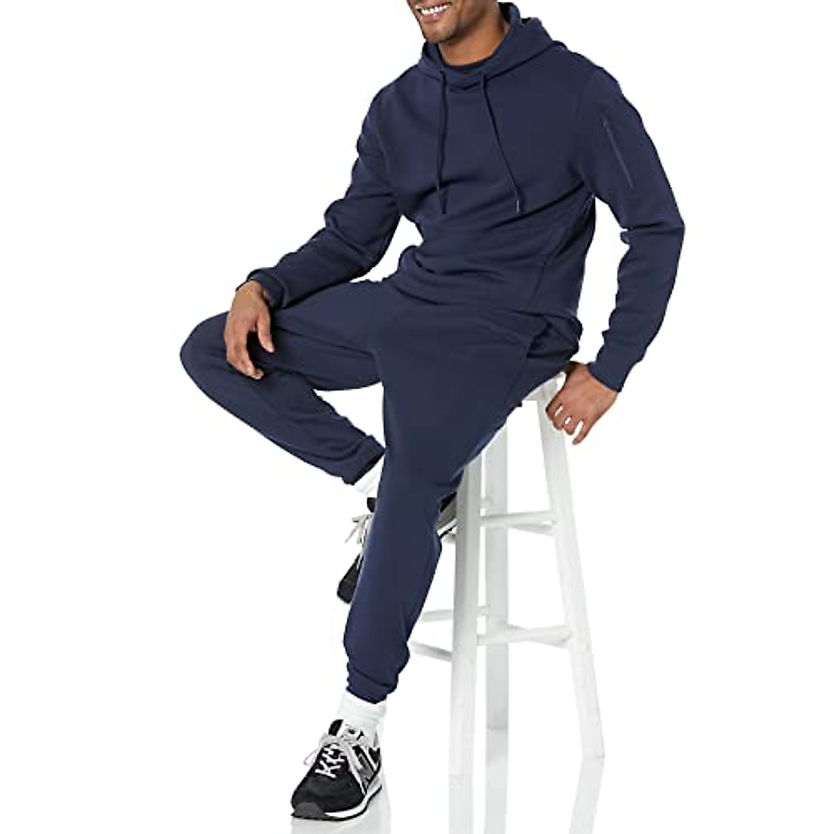 Amazon Essentials Men's Active Sweat Hooded Sweatshirt, Navy, X-Large