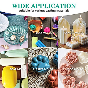 Silicone Molds Making Kit - 1 Gallon 15A Liquid Silicone Rubber for Mold Making - 1:1 Mixing Ratio Fast Curing Molds Making Silicone for Resin Molds, Casting, Candle Mold, Soap Mold, DIY Crafts