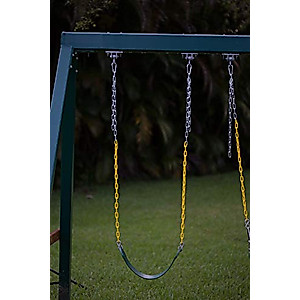 New Bounce Swing Seat - Swing Set Accessories for Outside, with Heavy Duty Rust-Proof Chain Coated in Thick Plastic for Safety and Comfort - Outdoor Replacement Swings for Kids and Adults (1 Pack)