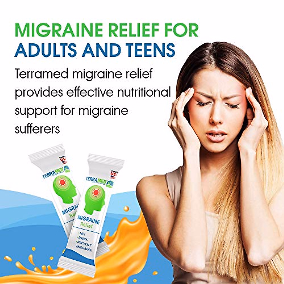 Terramed Just Think Comfort Migraine Relief, Migraine Headache Relief – Homeopatic Medicine to Help Prevent Pain, Nausea, Sensitivity & Auras from Tension & Chronic Strain