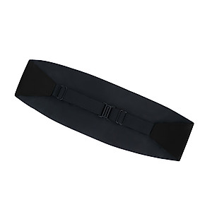 S.H. Churchill & Co. Men's Adjustable Satin Cummerbund - Black