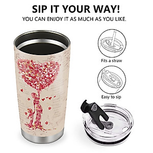 Jekeno Gifts for Mom Tumbler Mug for Mothers Day Birthday Christmas Valentines for Grandma 20oz Stainless Steel Slider Lid Insulated Car Home Office Travel coffee cup