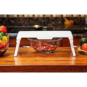 Chop Above Antibacterial Plastic Cutting Board Dishwasher Safe. WORK SMART NOT HARD Patented First of its Kinde.